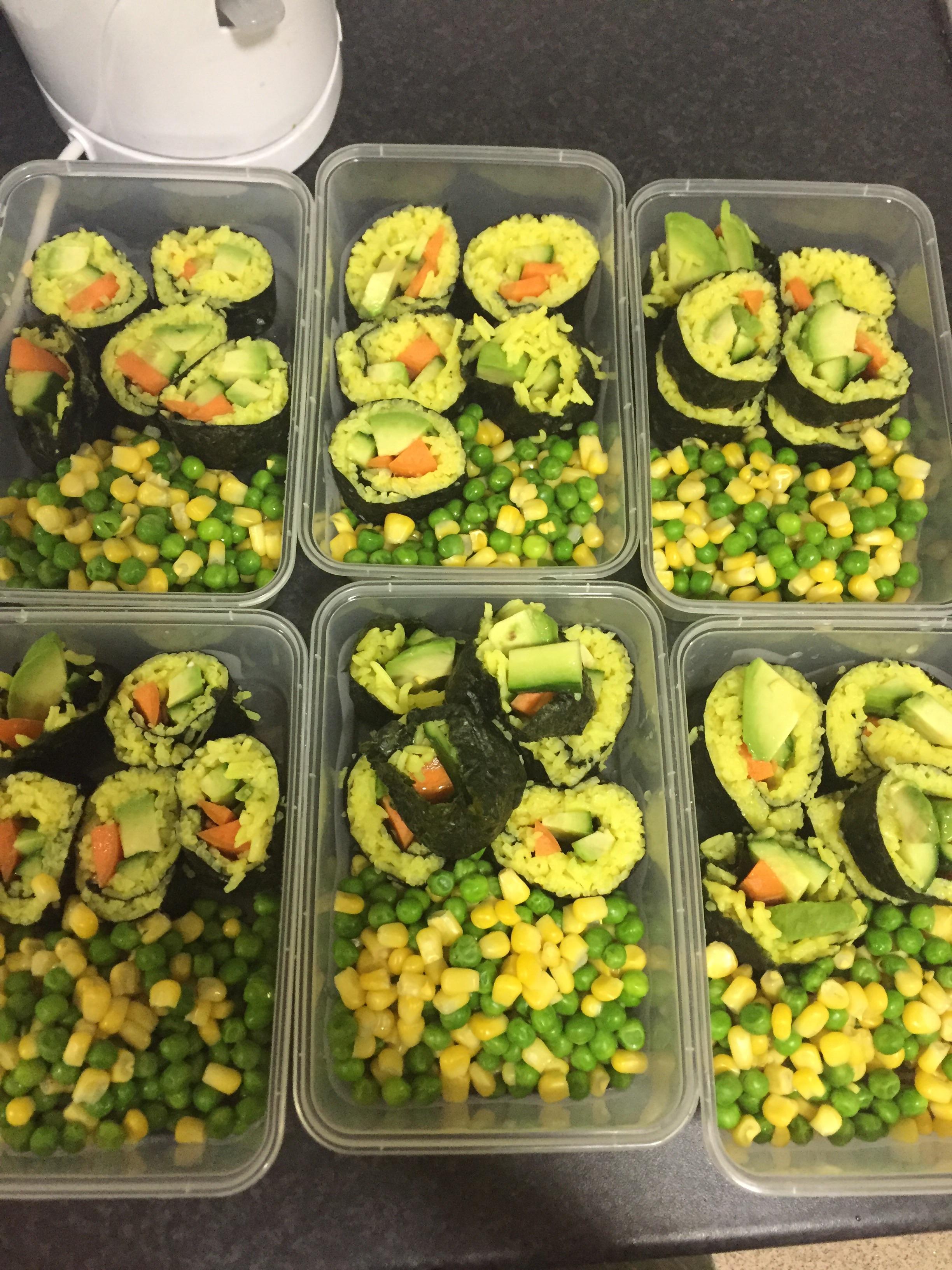 Sushi and veggie meal prep 👍 | Scrolller