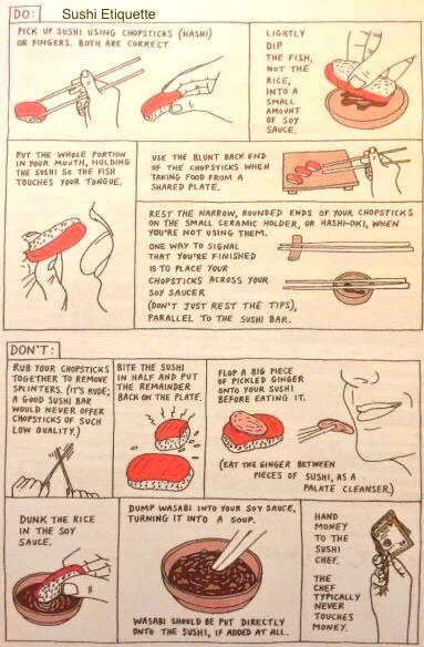 Sushi Etiquette: | Scrolller