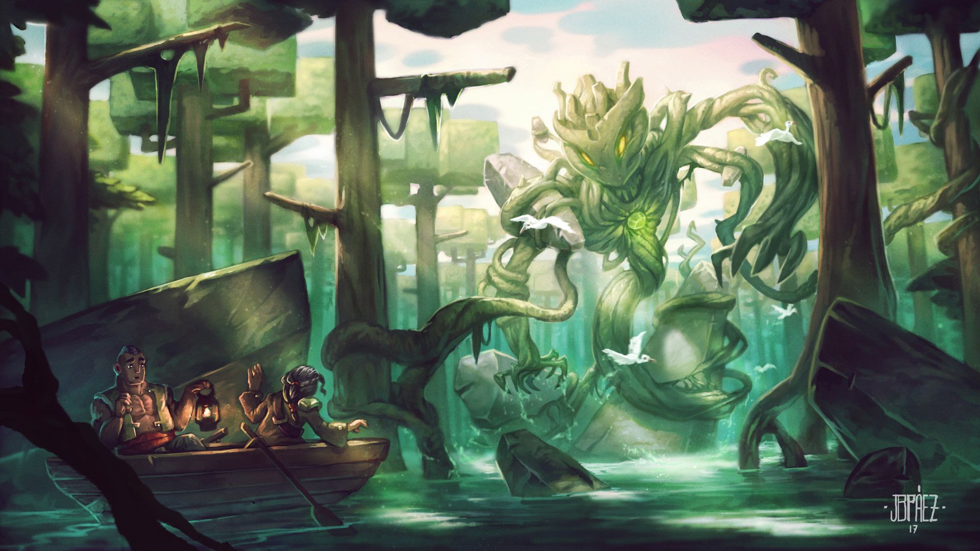 Swamp Elemental by Javier Bravomalo | Scrolller