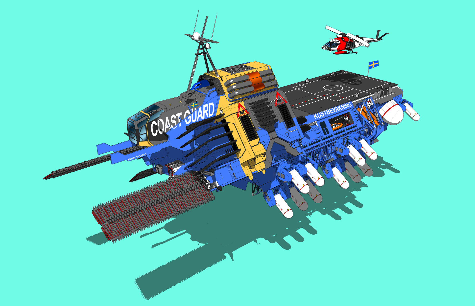 Swedish Coastguard Hovercraft | Scrolller