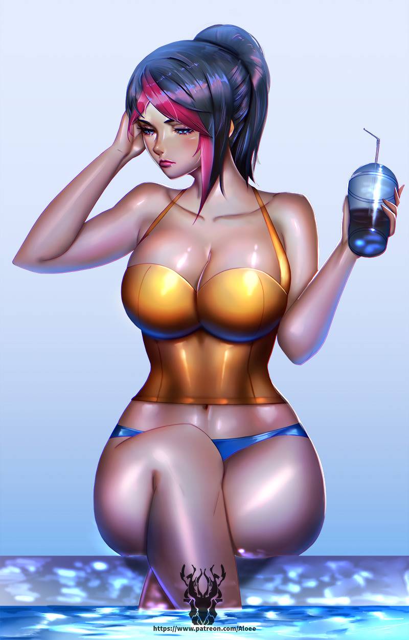 Swimsuit Fiora [Aloe] | Scrolller
