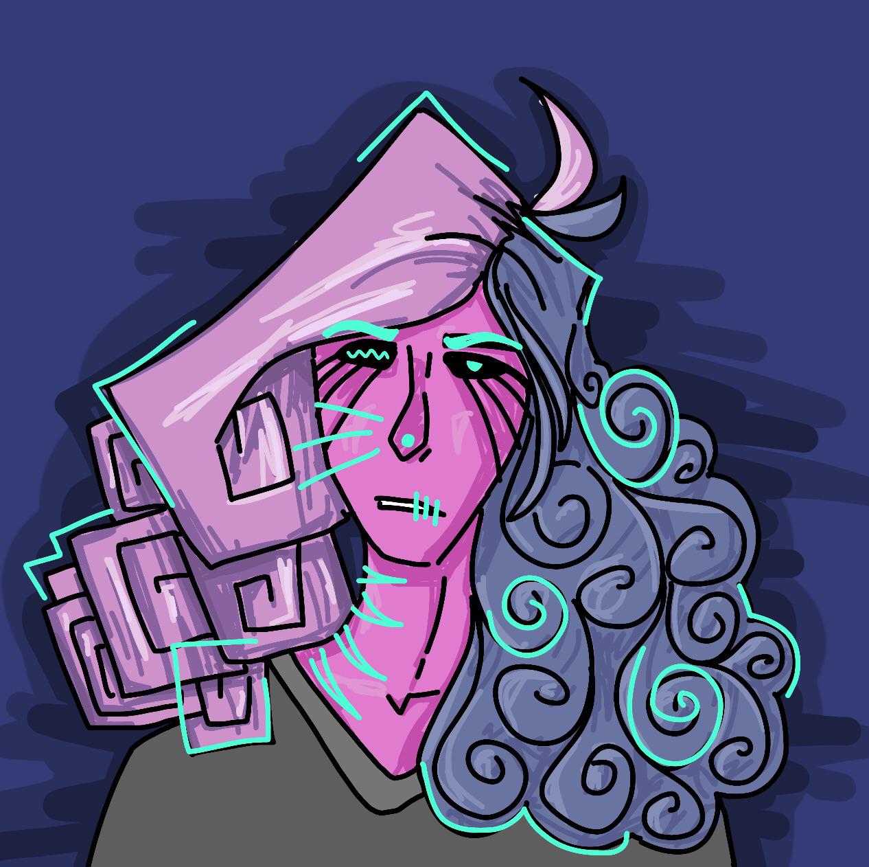 Swirly hair is fun to draw | Scrolller