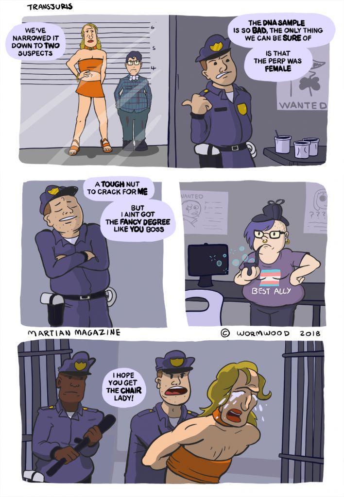 Switching genders after committing a crime. Tricky! | Scrolller