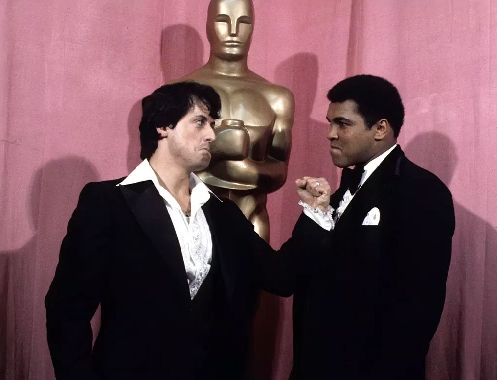 Sylvester Stallone & Muhammad Ali at the Oscars [1977] | Scrolller