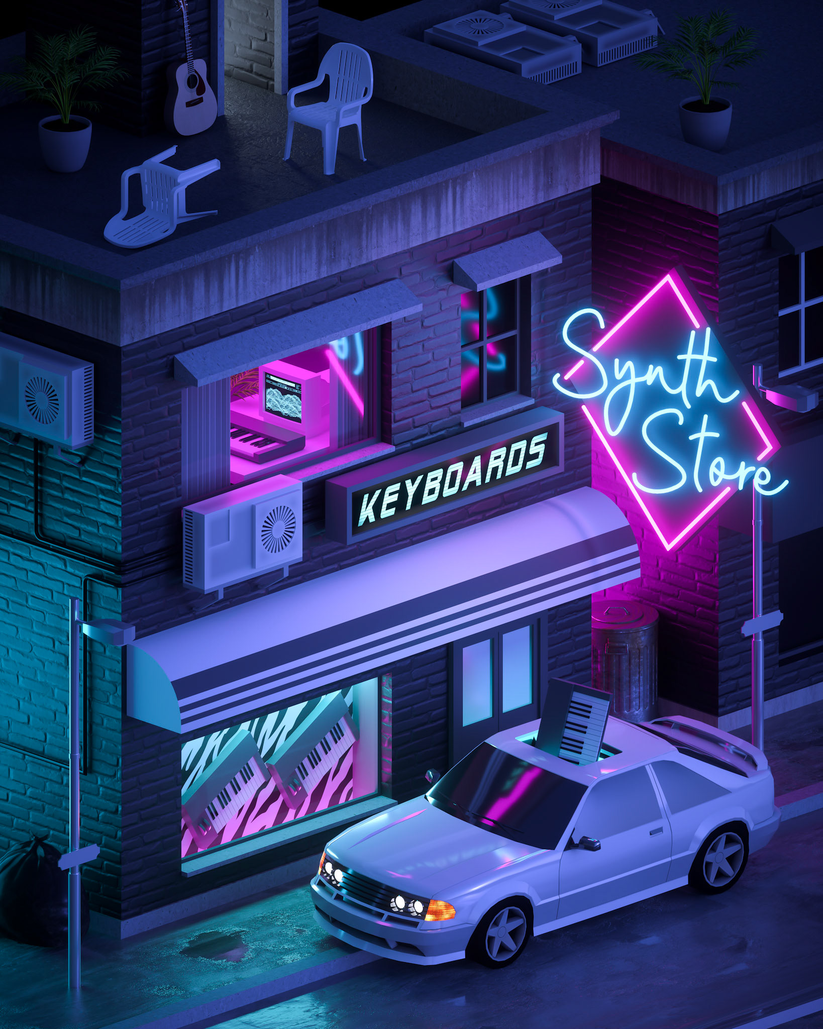 Synth Store by Andrew Morgan | Scrolller