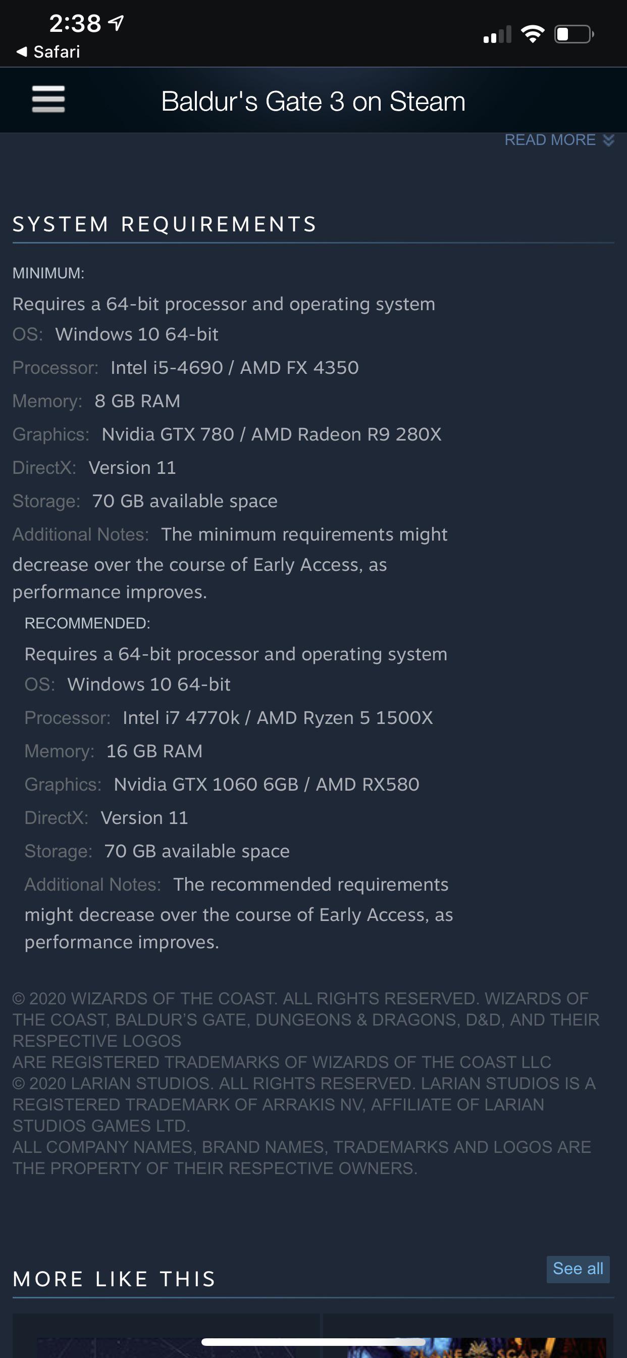 System requirements for Baldurs Gate 3 | Scrolller