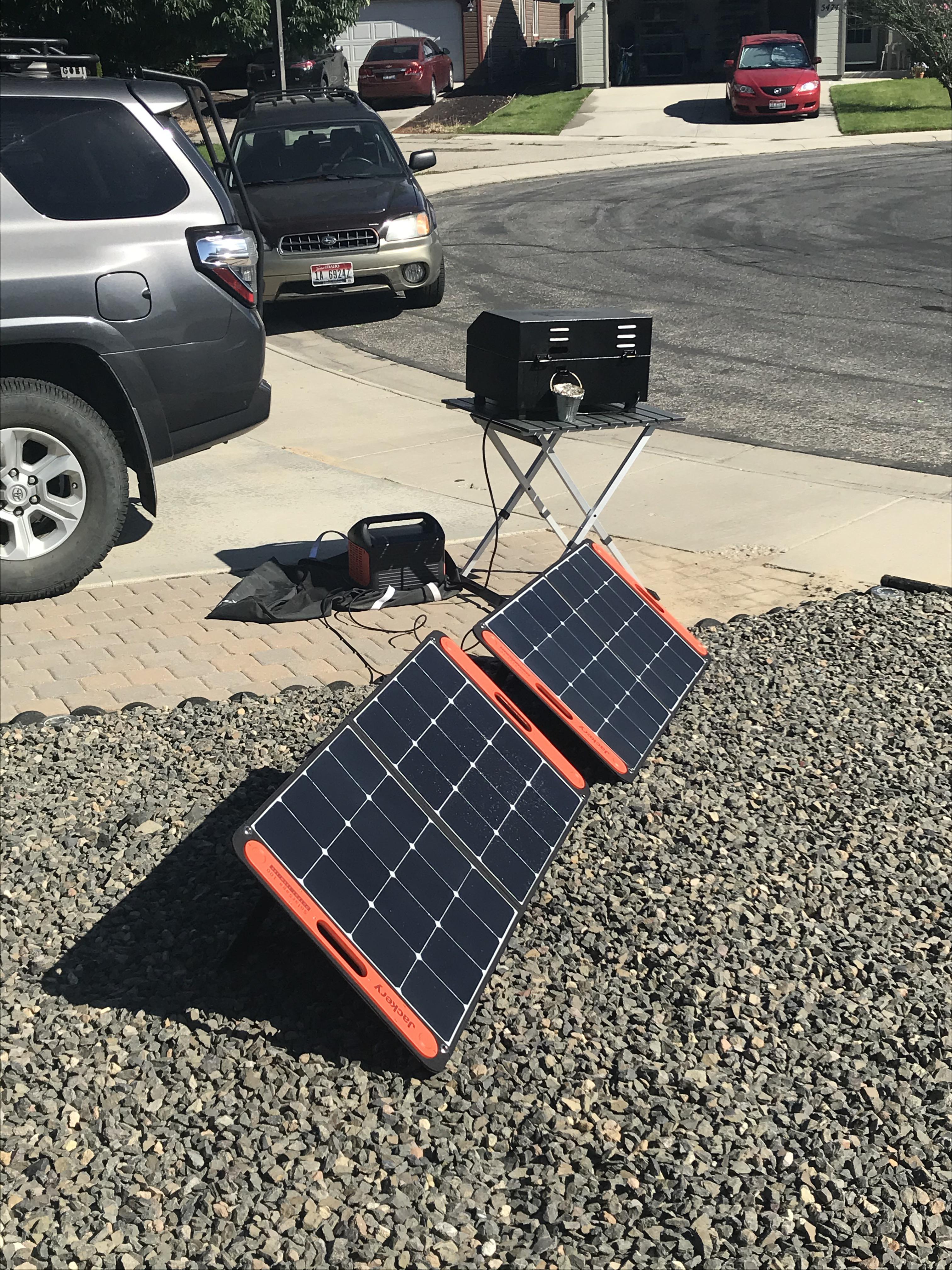 Tailgate smoker has gone solar. | Scrolller