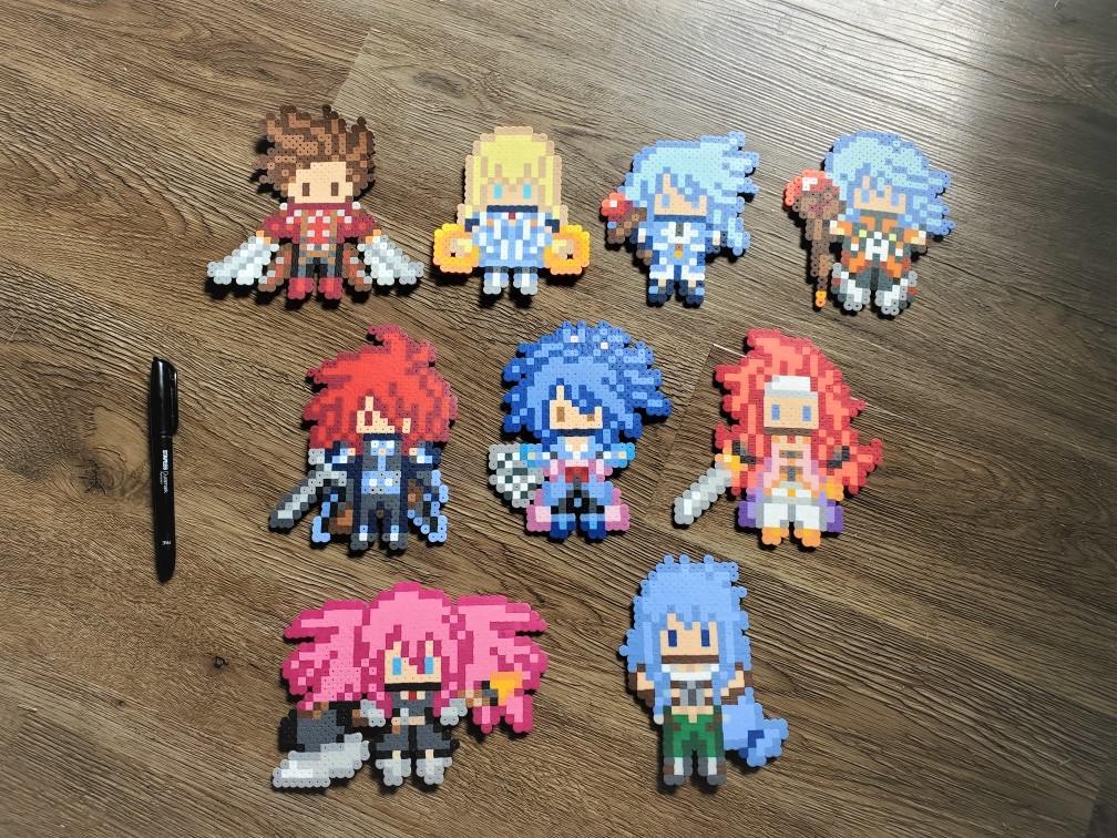 Tales of Symphonia Custom Perler Set by me! I've had these designs for ...