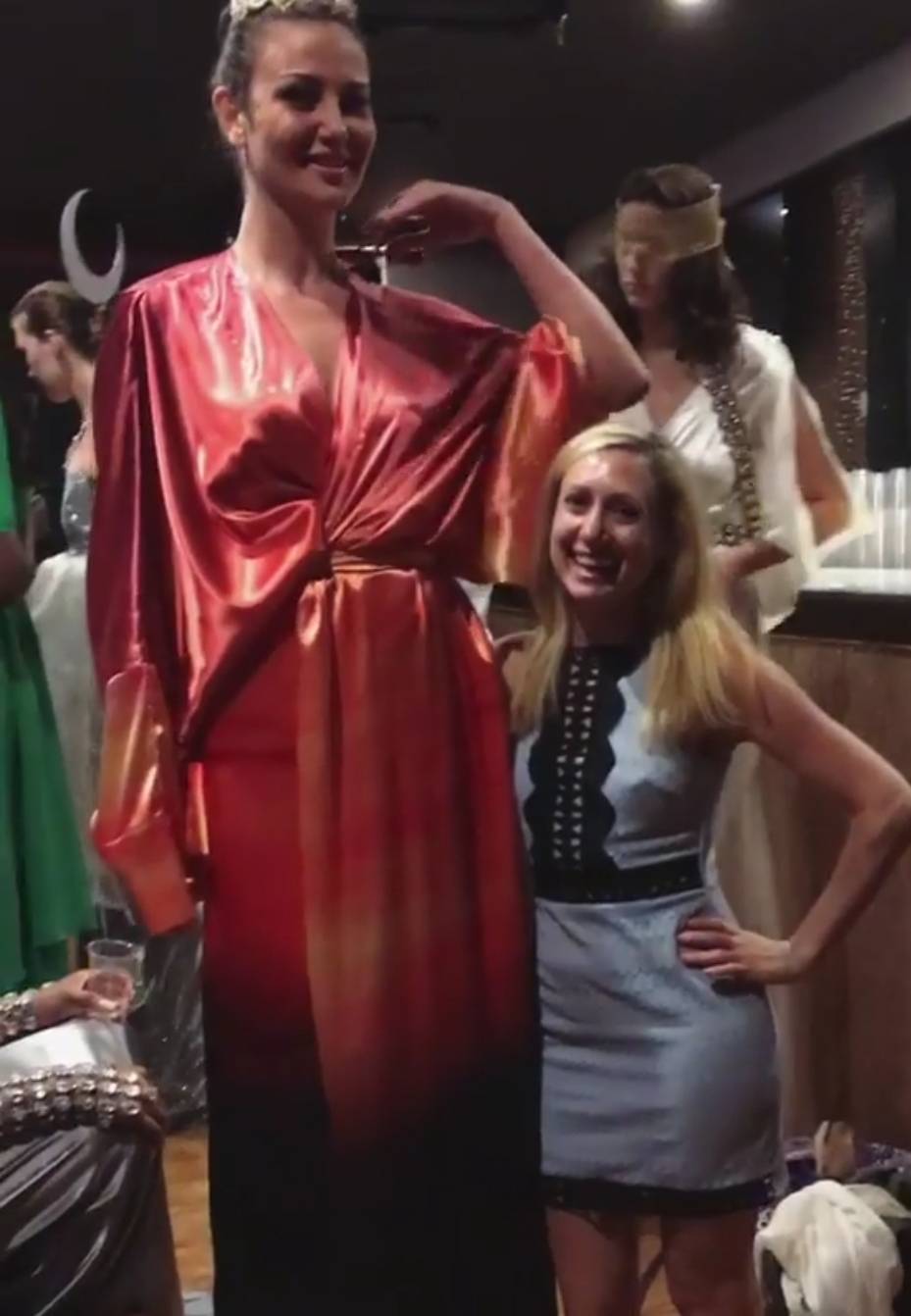 Tall model amusing herself | Scrolller