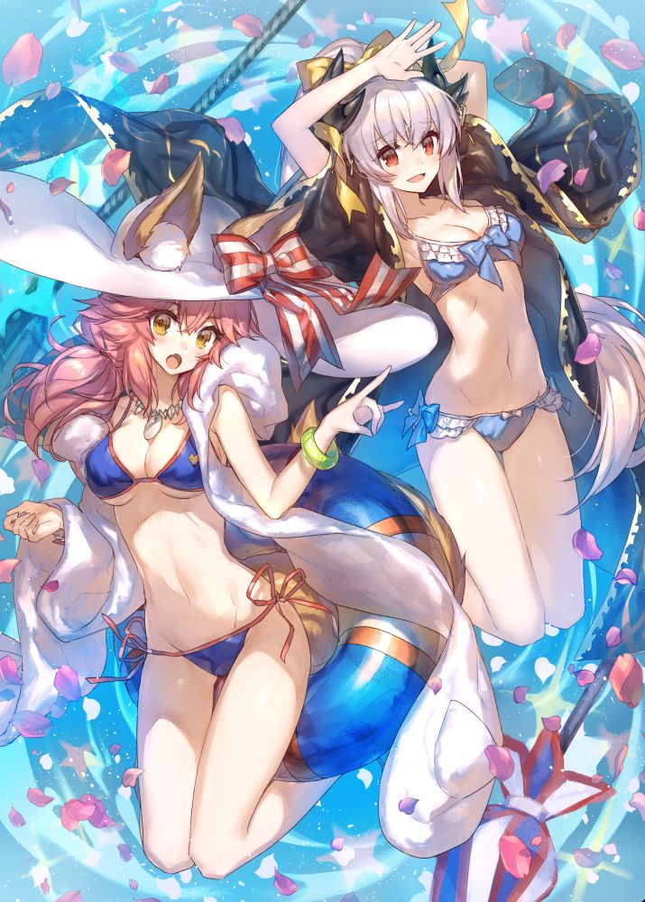 Tamamo and Kiyohime at the Beach [NSFW] | Scrolller