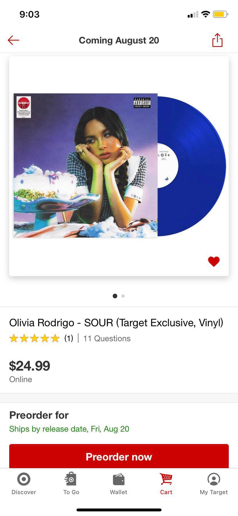 Target vinyl back in stock! | Scrolller