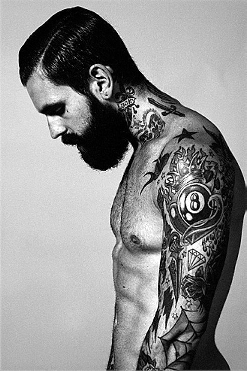 Tattoos and beard | Scrolller
