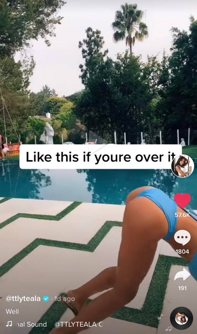 Teala bending over for us | Scrolller