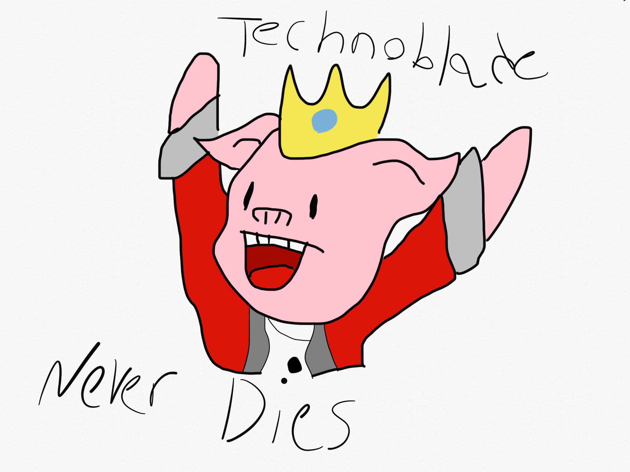 Technoblade never Dies (redraw of his YT pic) | Scrolller