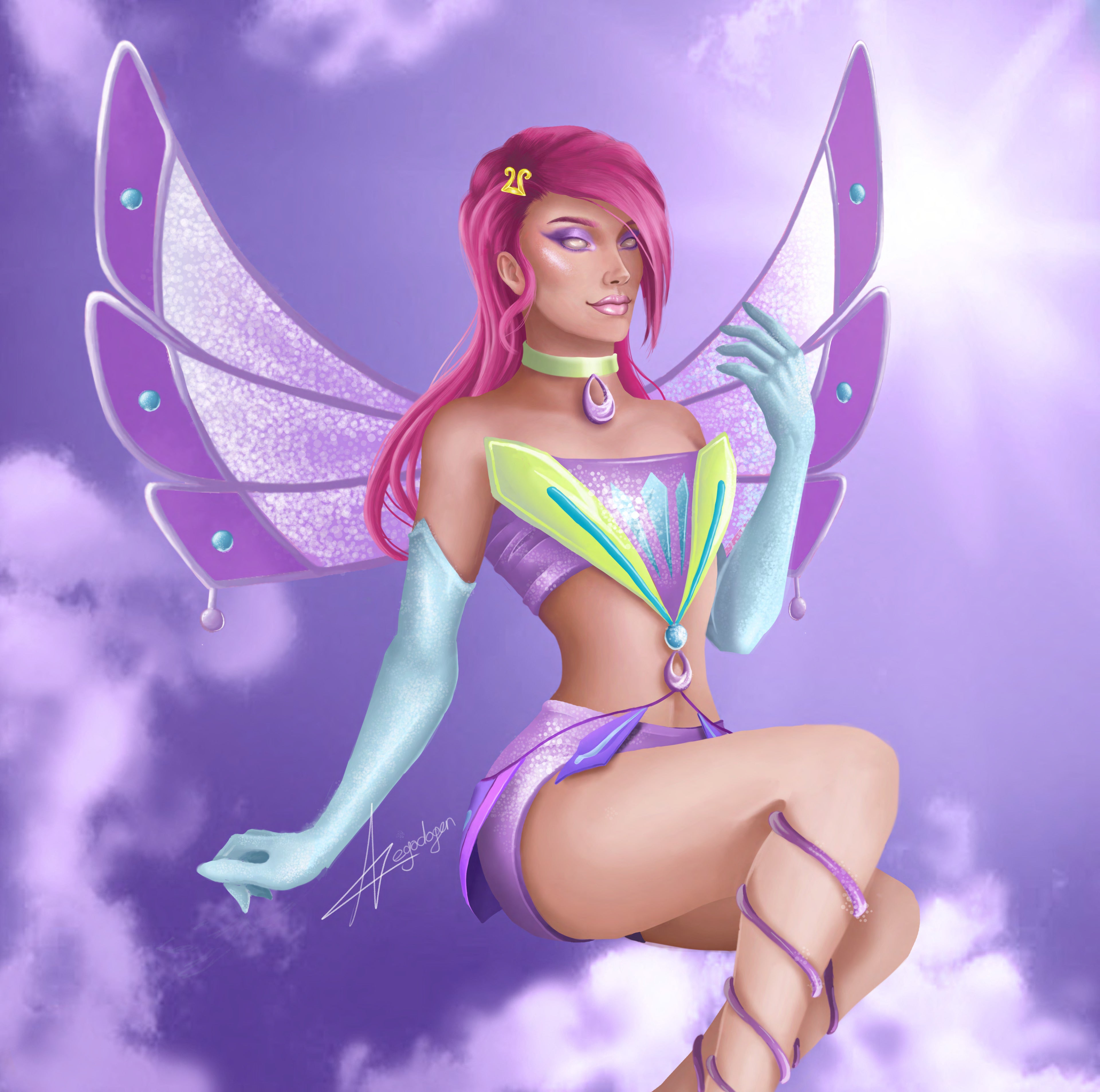 Tecna, drawn by my friend | Scrolller