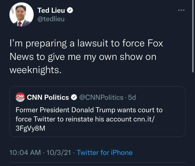 Ted Lieu is the best. | Scrolller