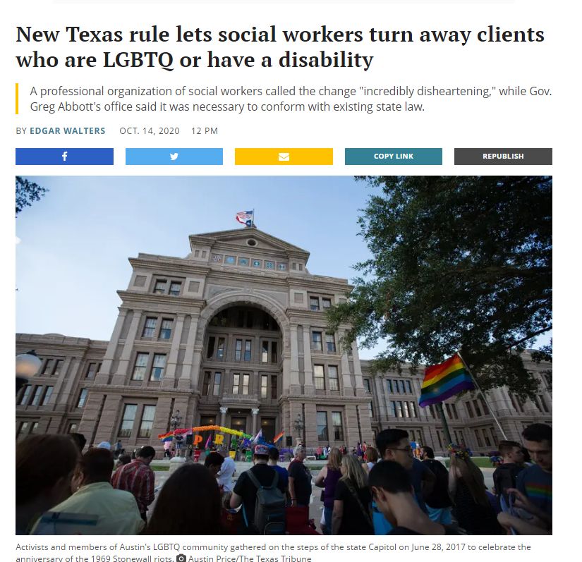 Texas show it's Real Christian Values. | Scrolller