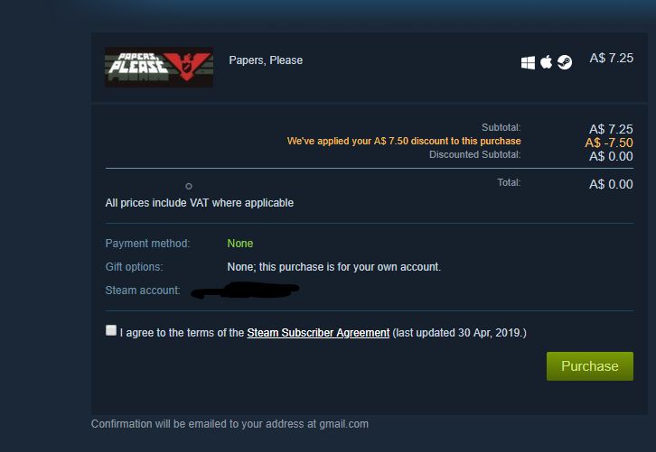 Thank you steam very cool! | Scrolller