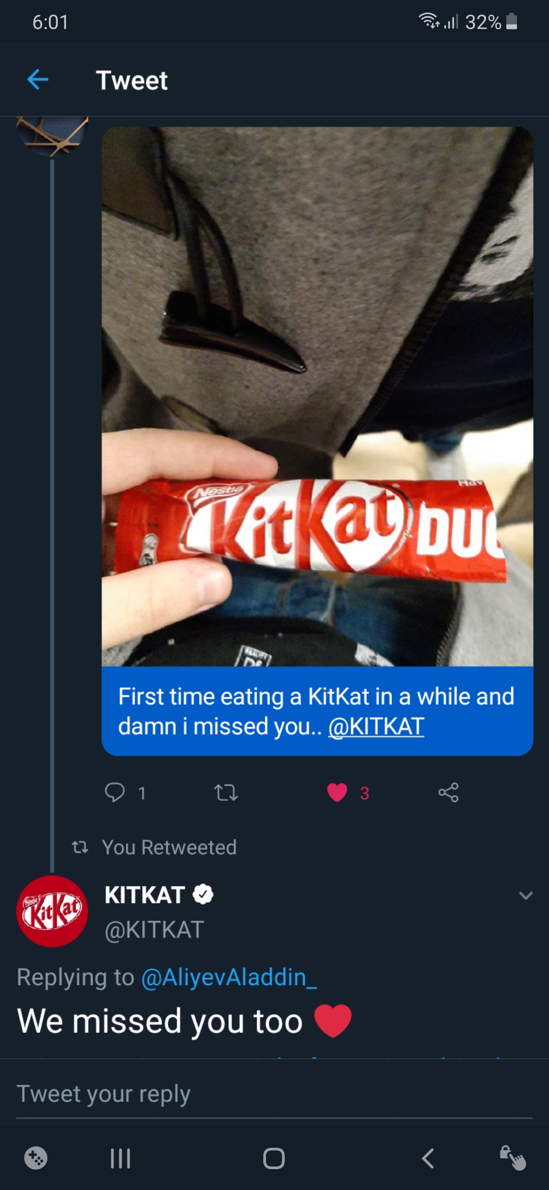 Thanks KitKat | Scrolller