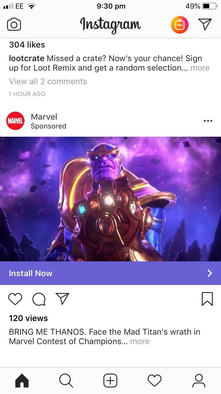 Thanos ad | Scrolller
