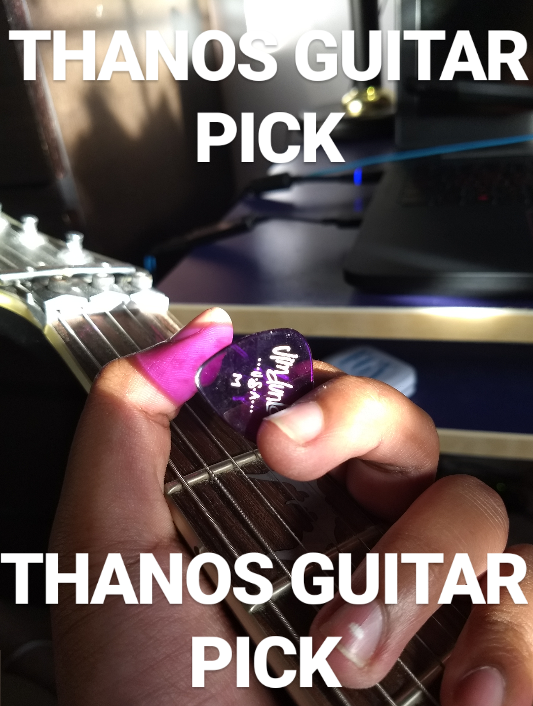 Thanos guitar pick | Scrolller