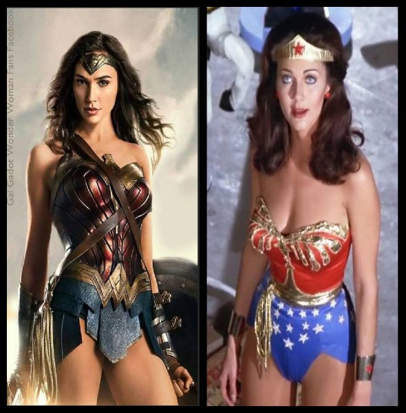 That threesome fantasy of Gal Gadot & Lynda Carter while they're in character as Wonder Woman ...