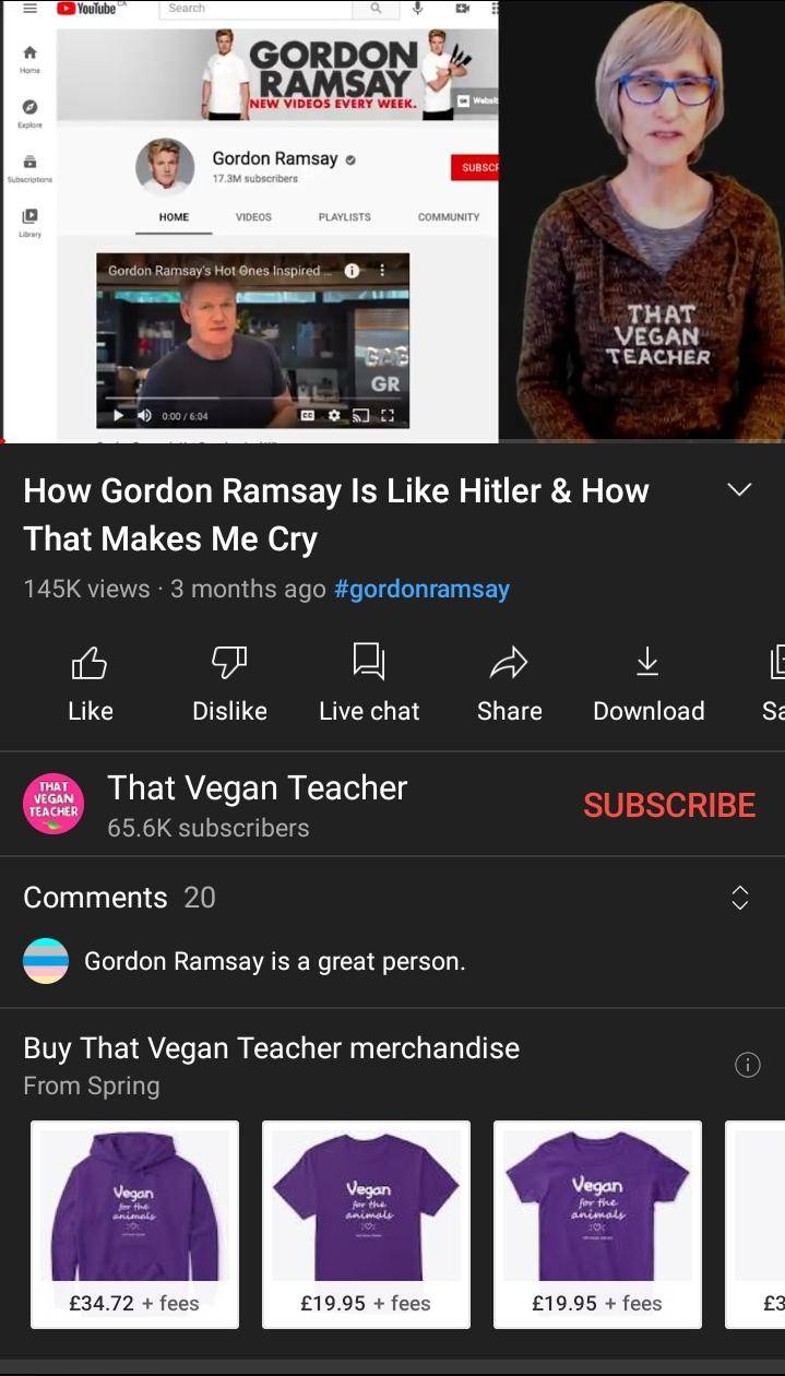 That vegan teacher ;) | Scrolller