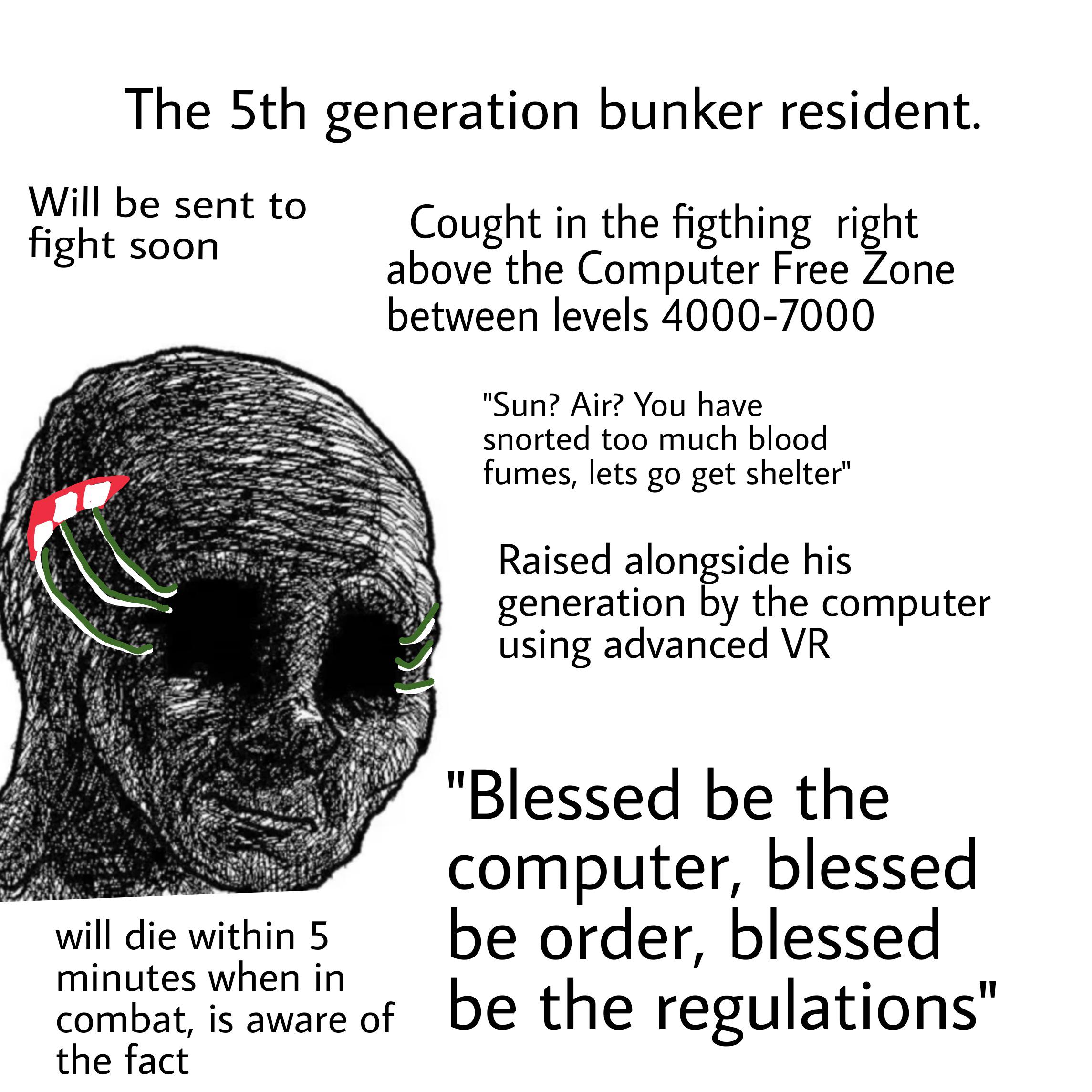 The 5th generation bunker resident. | Scrolller