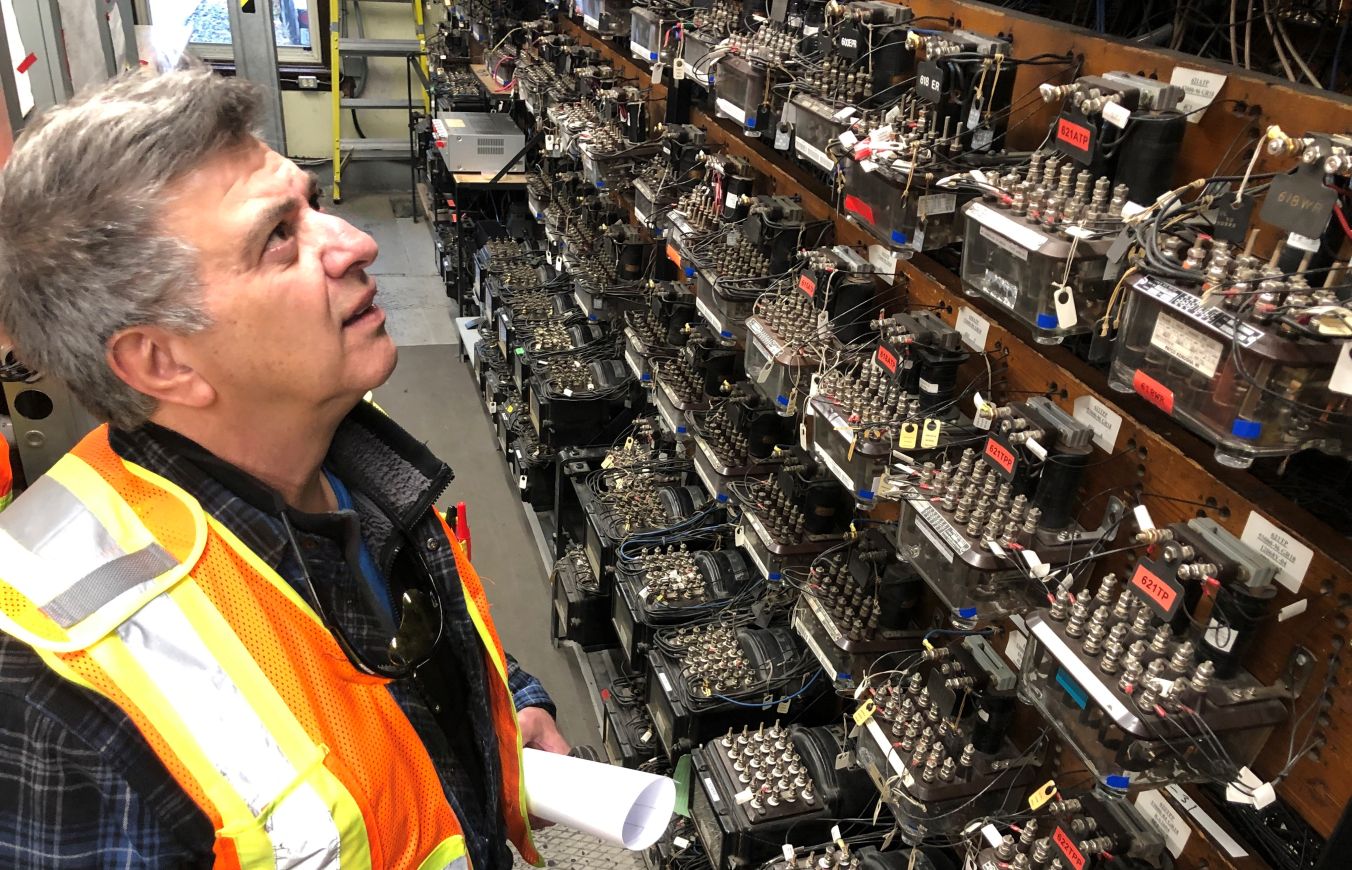 The 90-year-old points control system in the John Street Tower at Toronto's Union Station ...