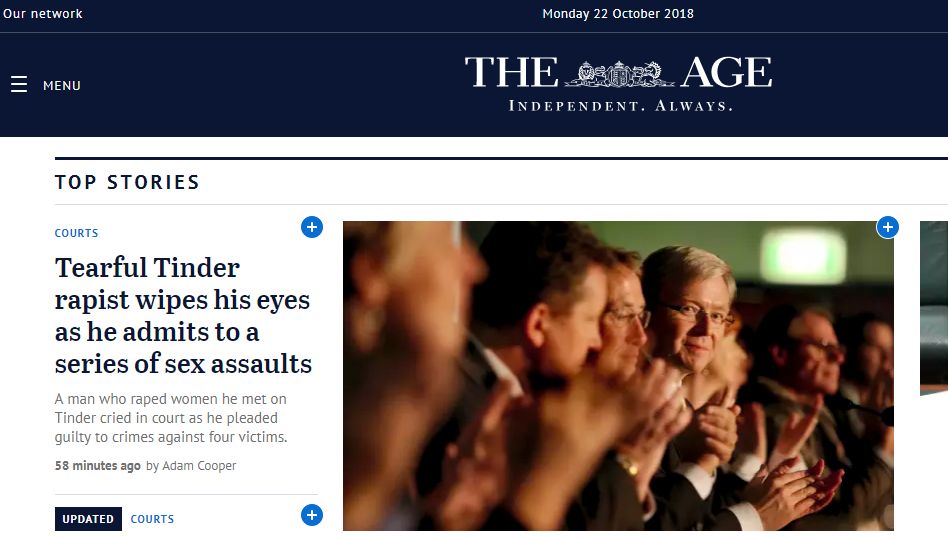 The Age's unfortunate new layout | Scrolller