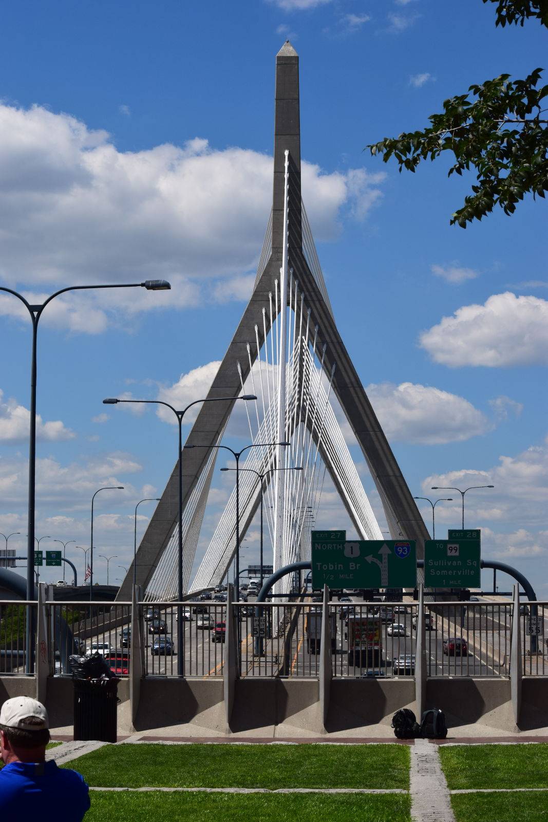 The beautiful Leonard P. Zakim Bunker Hill Memorial Br. in Boston, MA that carries I-93 | Scrolller