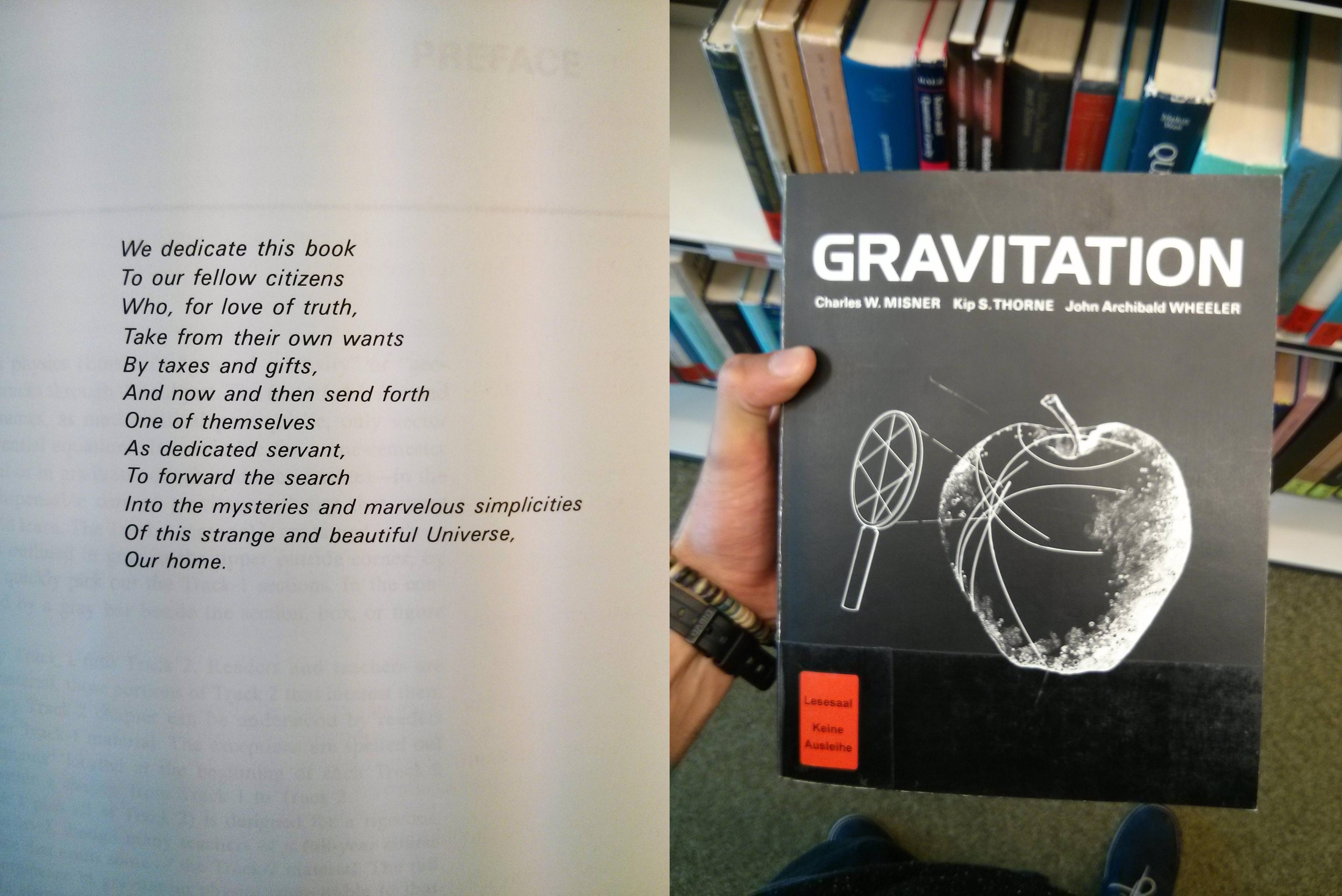 The best dedication in a Physics book that I've seen so far. | Scrolller