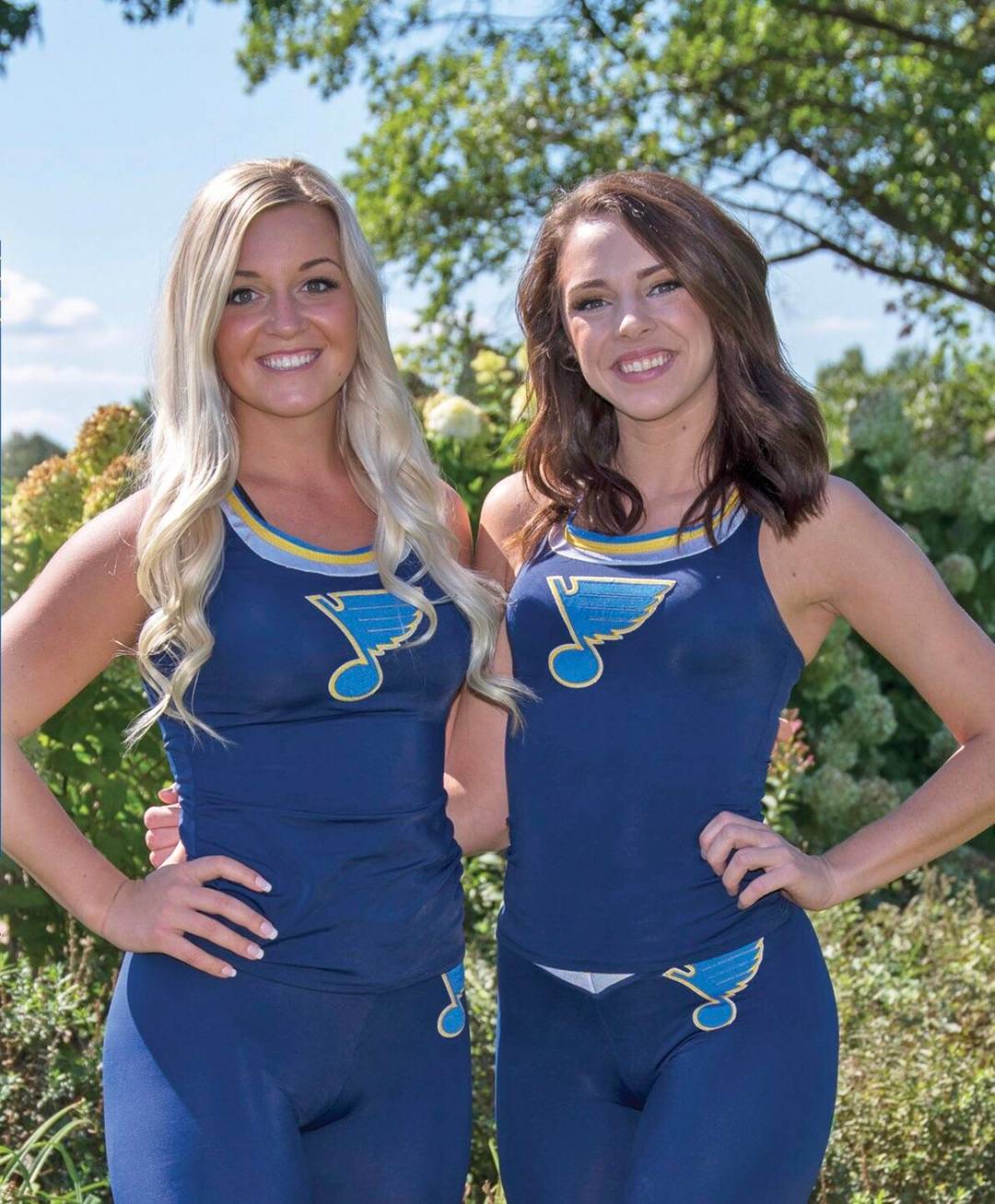 The Blues' October calendar girls | Scrolller