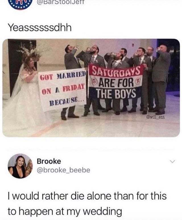 The boys > getting married | Scrolller