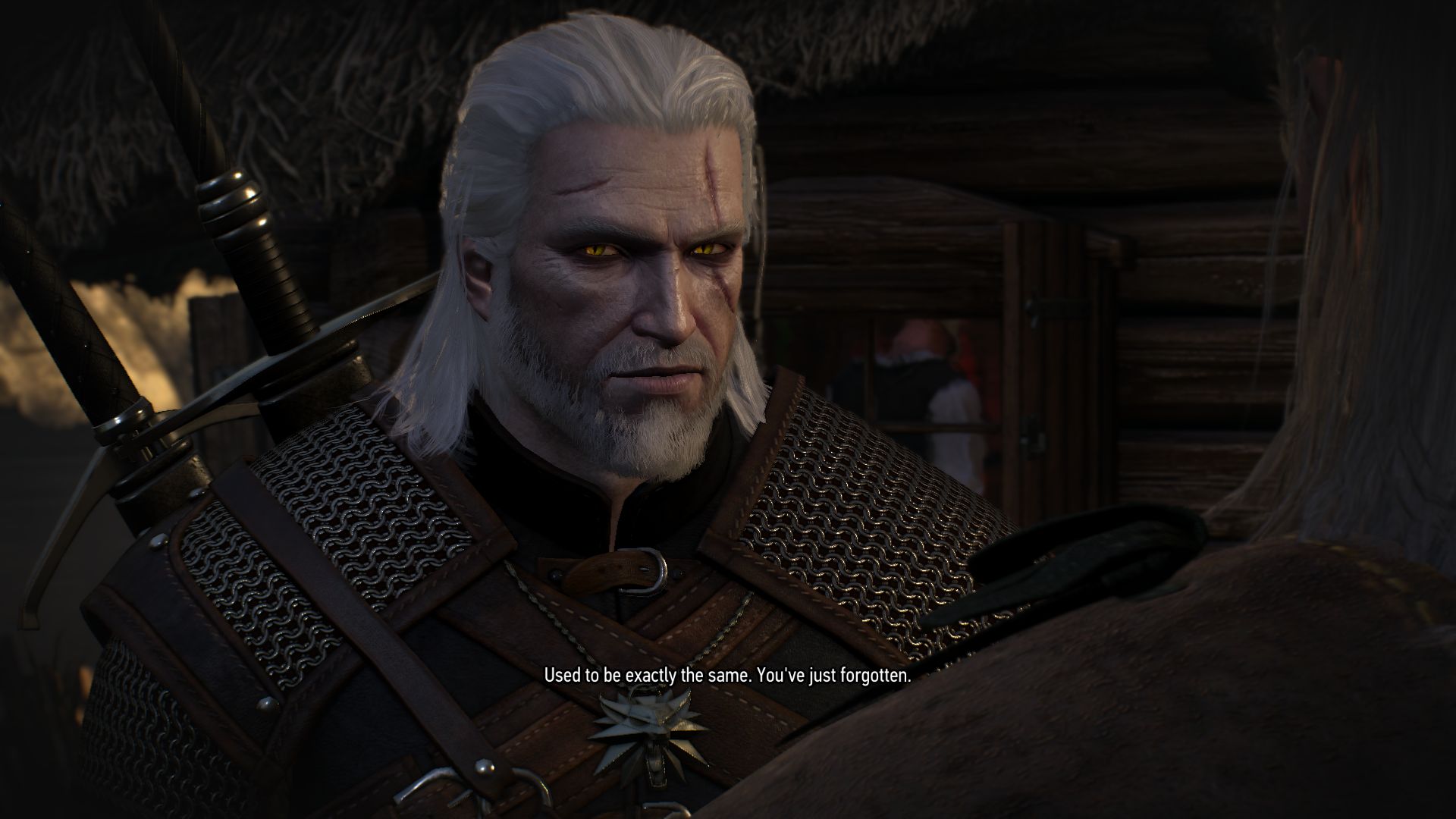 The Butcher of Blaviken face mod with lore friendly Witchers eye mod. My favorite Geralt so far ...