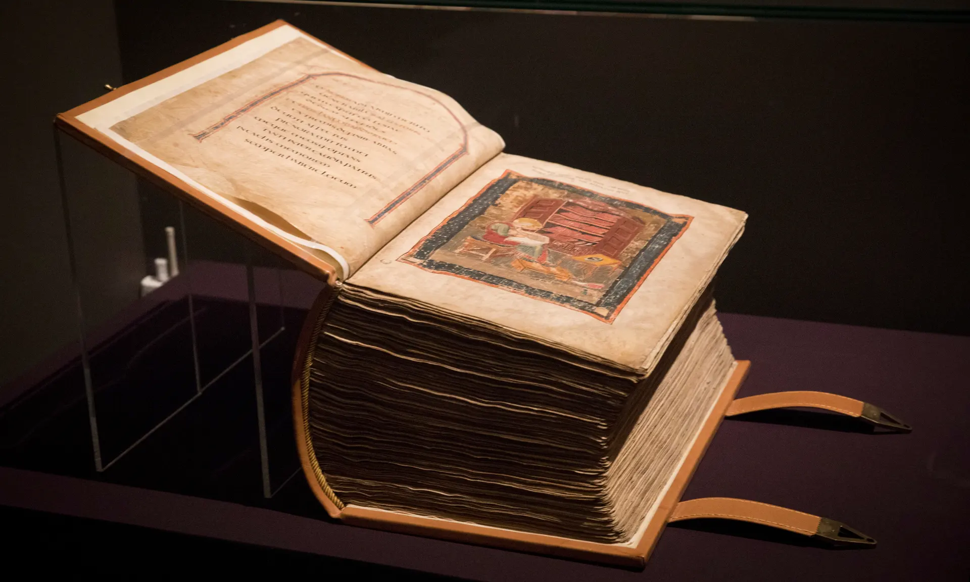 The Codex Amiatinus, an early surviving complete manuscript of the ...
