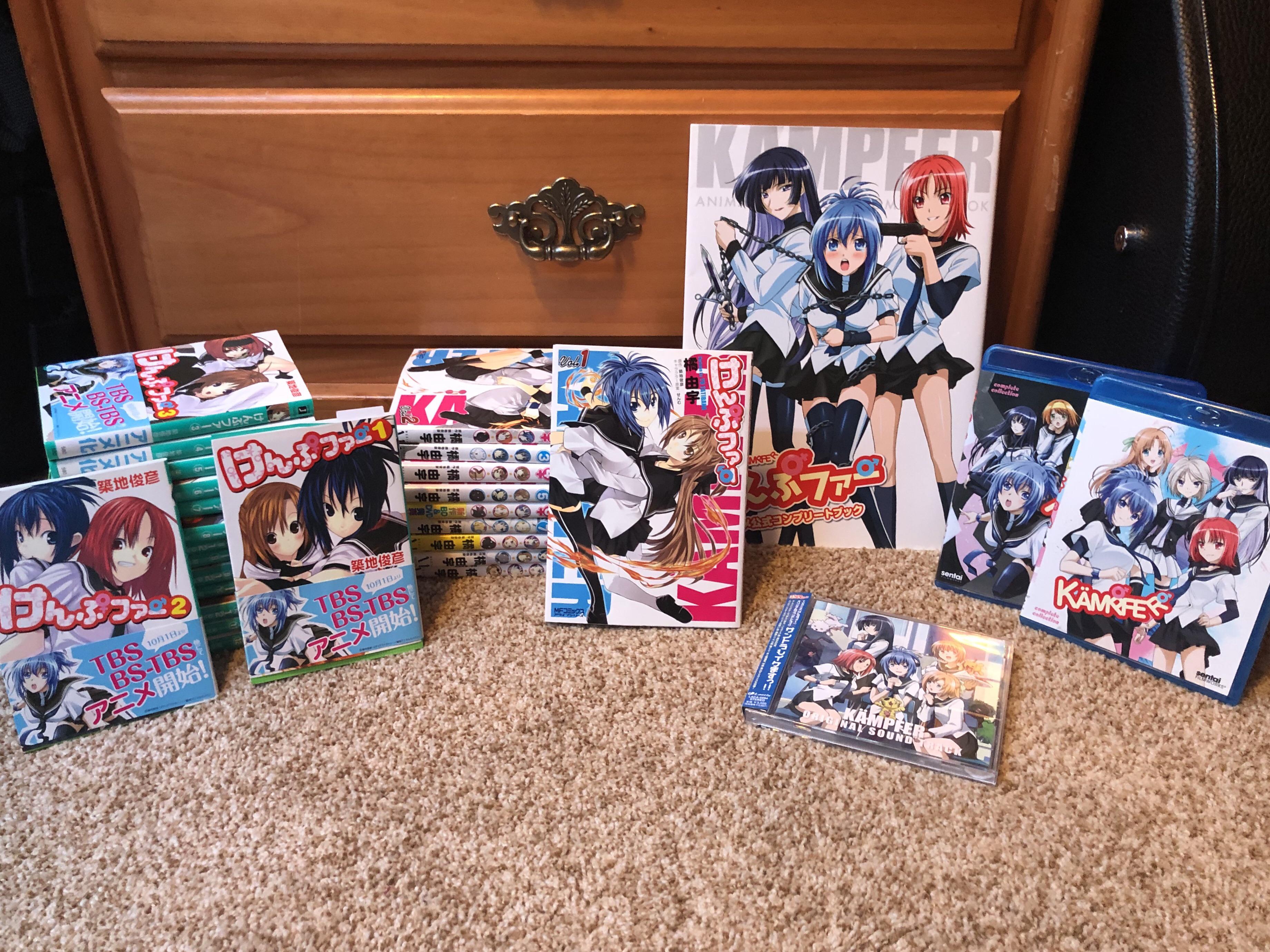 The collection is complete. Now I just need to keep working on my Japanese so I can actually ...
