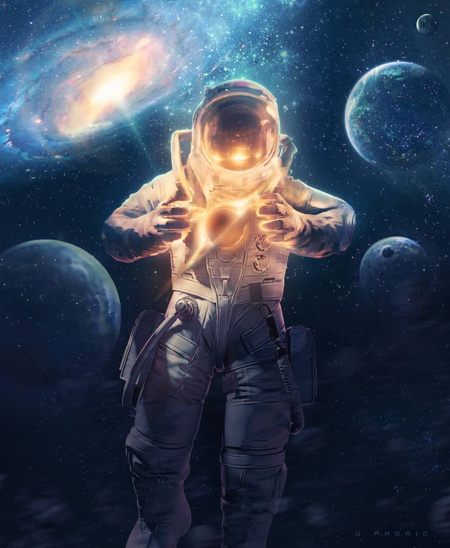 'The cosmic astronaut' by Minoru | Scrolller