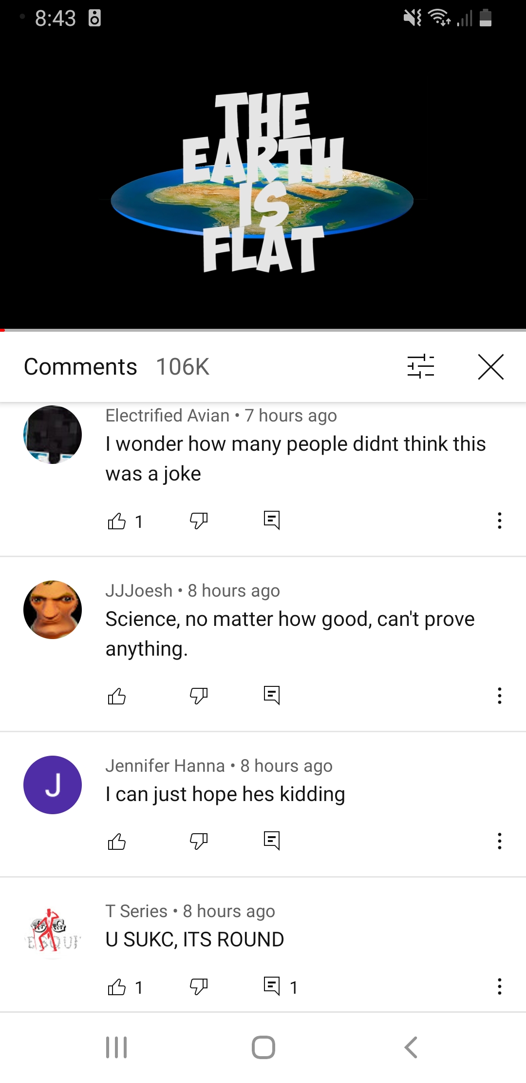 The earth is flat smh | Scrolller