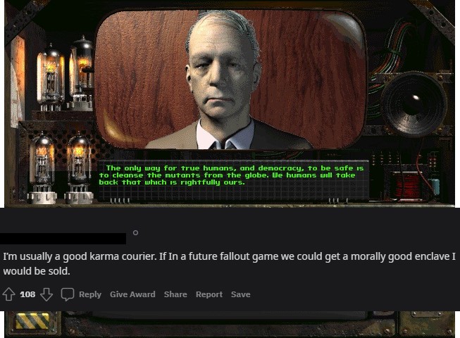 The enclave is my favourite apolitical faction | Scrolller