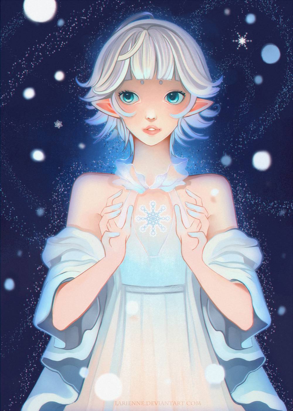 The First Snowflake by larienne | Scrolller