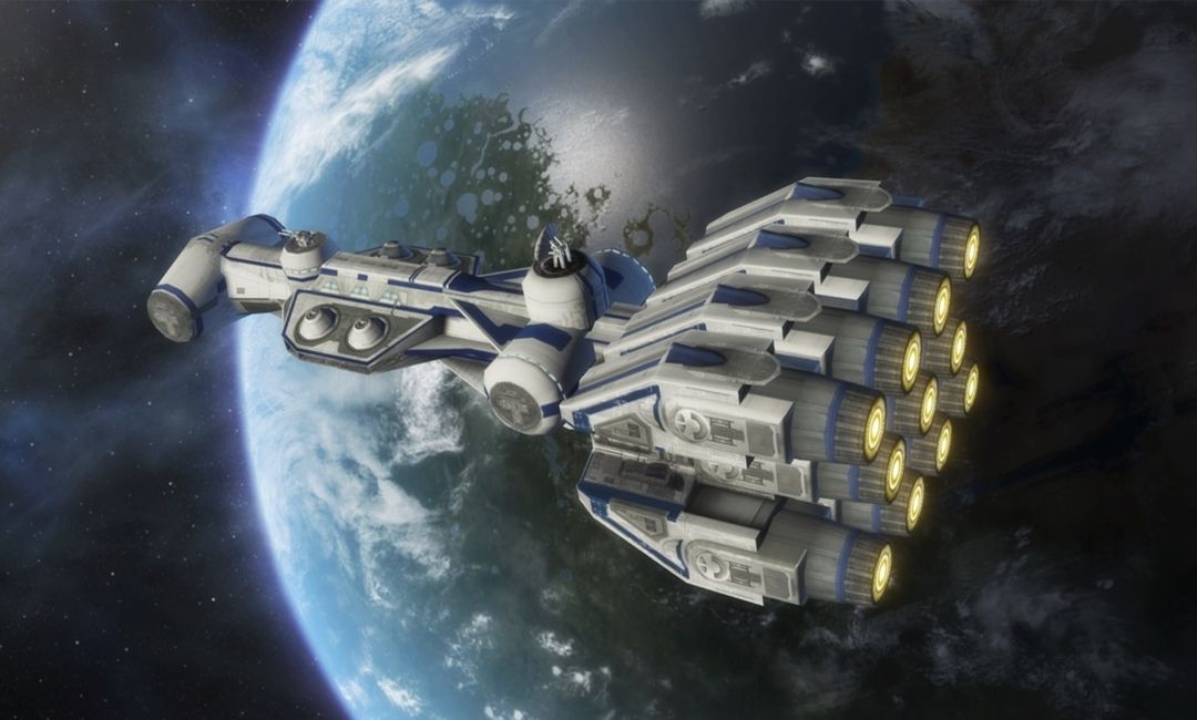 The first star ship introduced in Star Wars on a diplomatic mission. Where is it headed to ...