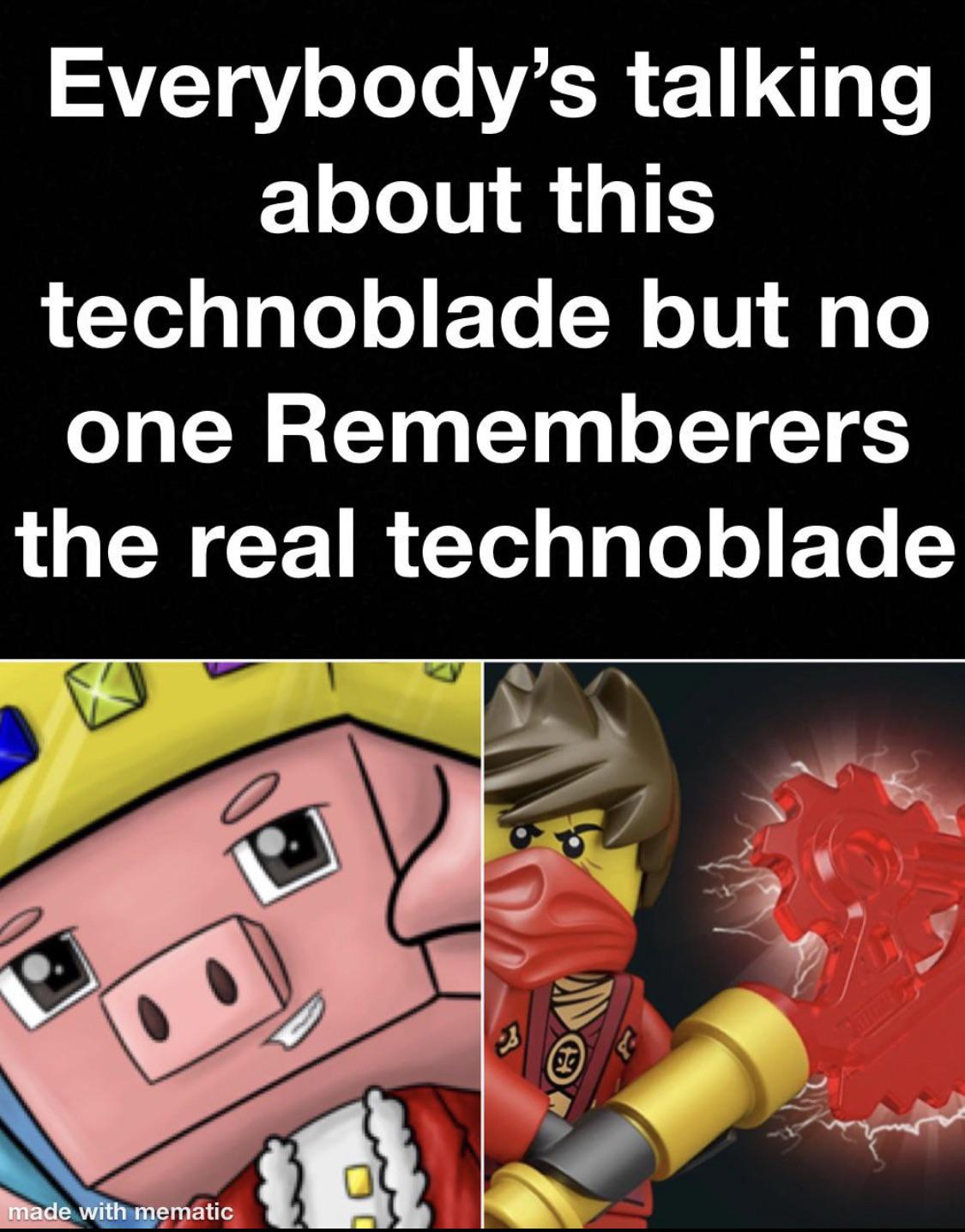 The forgotten technoblade | Scrolller