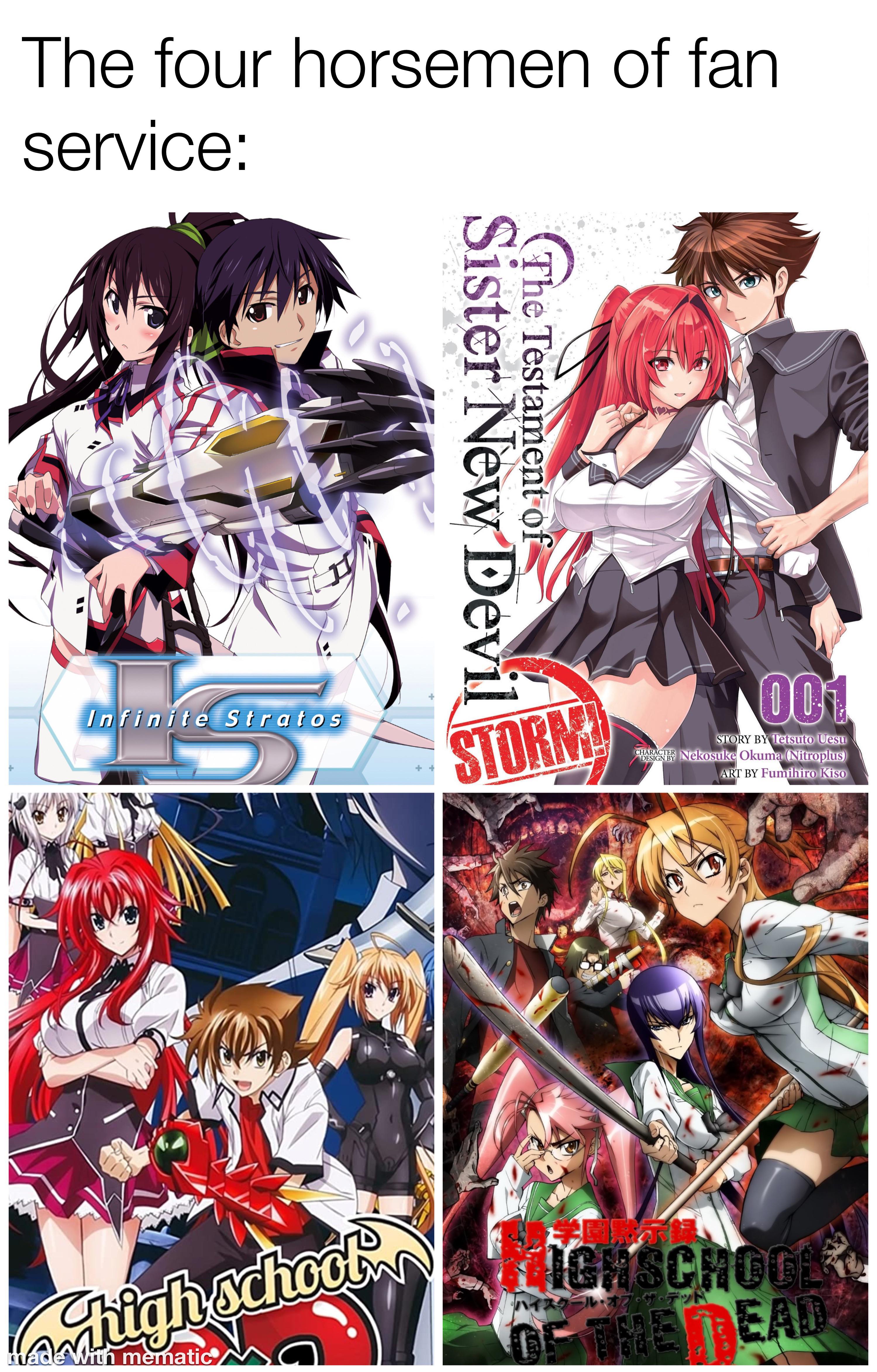 The four horsemen of fan service | Scrolller