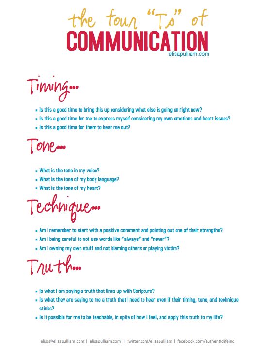 The Four Ts Of Communication | Scrolller