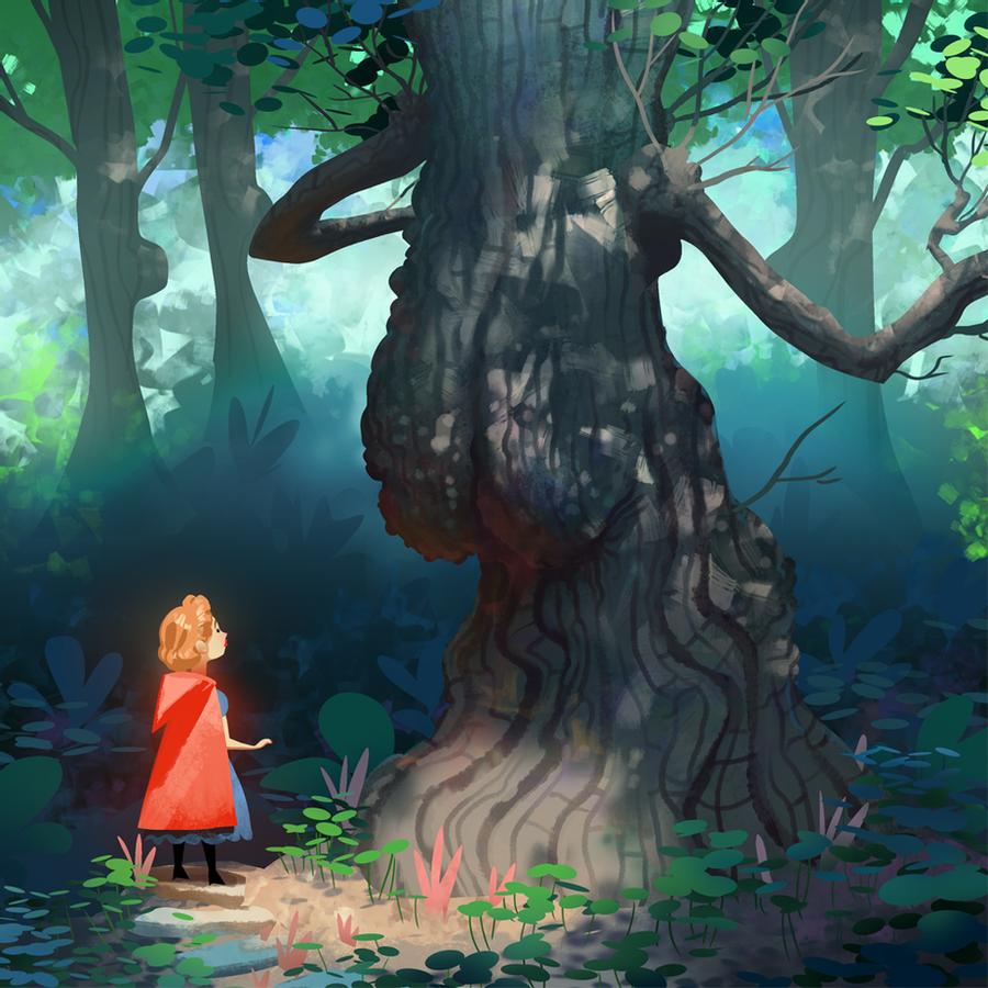 The Great Tree Spirit (backside) by Mike Bear | Scrolller