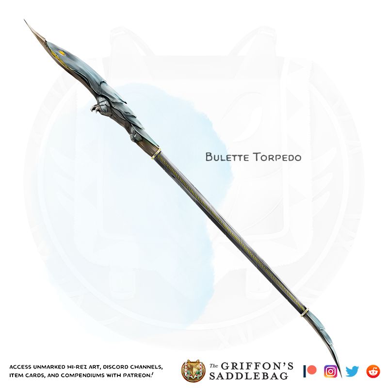 {The Griffon's Saddlebag} Bulette Torpedo | Weapon (javelin) | Scrolller