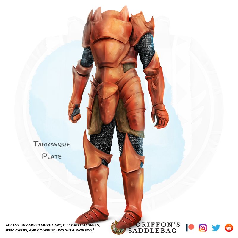 {The Griffon's Saddlebag} Tarrasque Plate | Armor (plate) | Scrolller