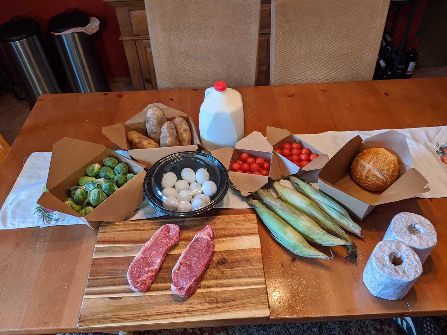 The Grocery care package from Willard Hicks Restaurant! Support your Local Businesses, they need ...