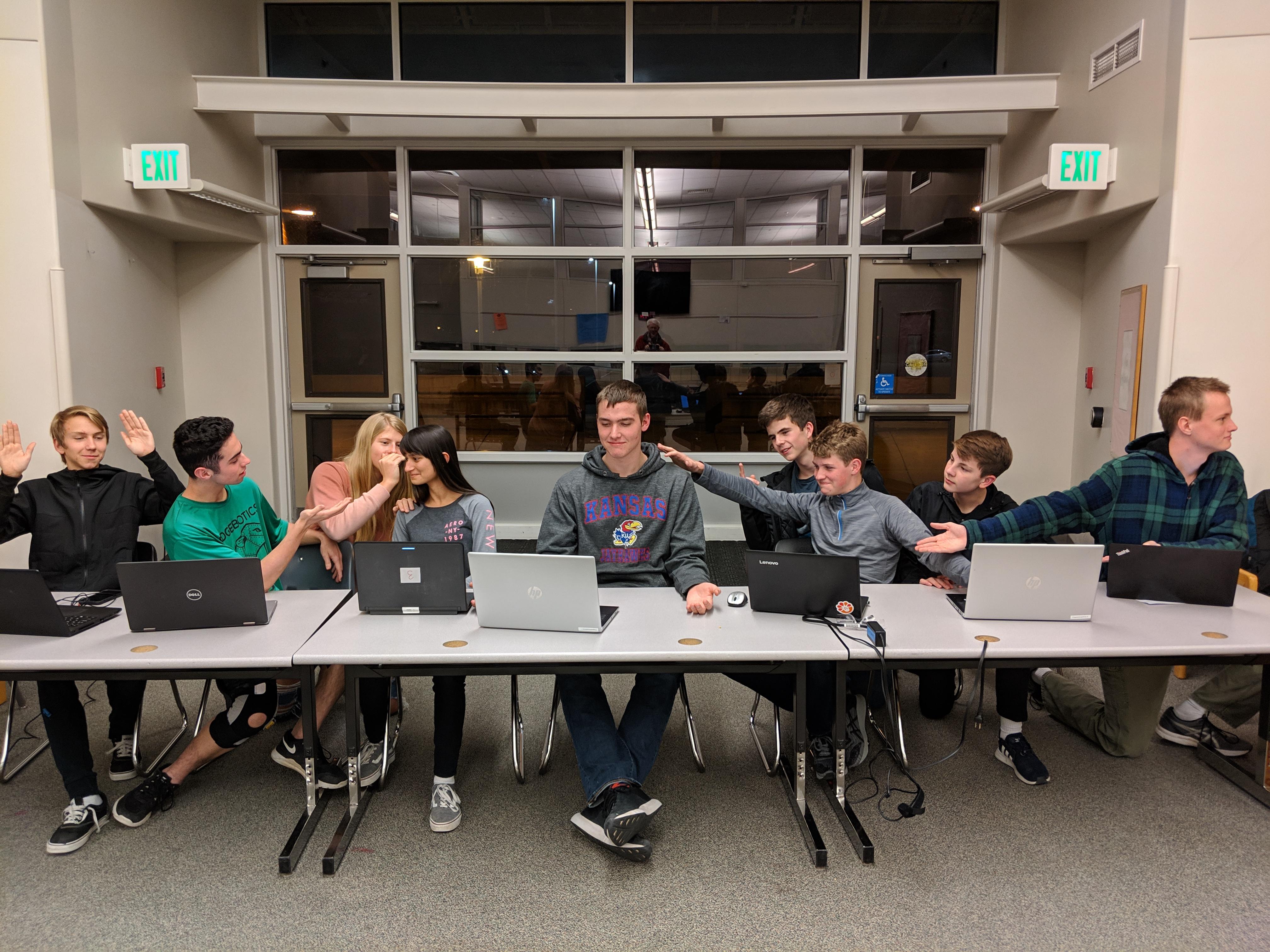 The Last Supper but with programming team | Scrolller